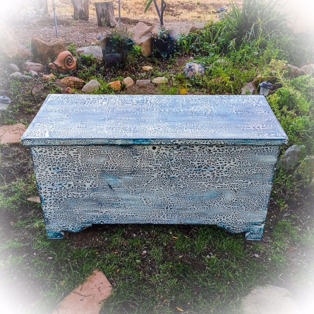 Shabby Chic Storage Chest ~ boho furniture | Reincarnated with Love ...